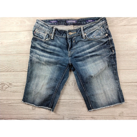 Vigoss | Shorts | Vigoss Jeans The New York Bermuda Denim W Lace Short ...